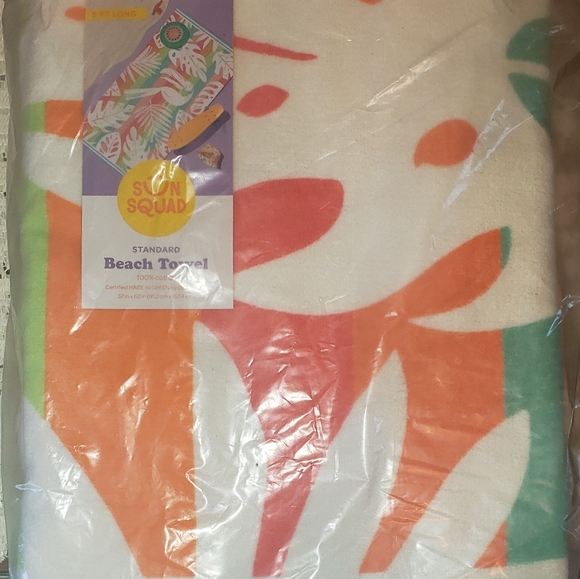 Sun Squad | Bath | Sun Squad 0 Cotton Standard Beach Towel Green 32 ...